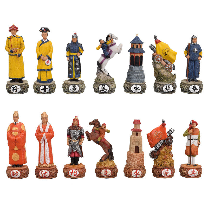 Qing & Ming Figurine Chinese Chess Set by Chop Suey Club - Asian ...