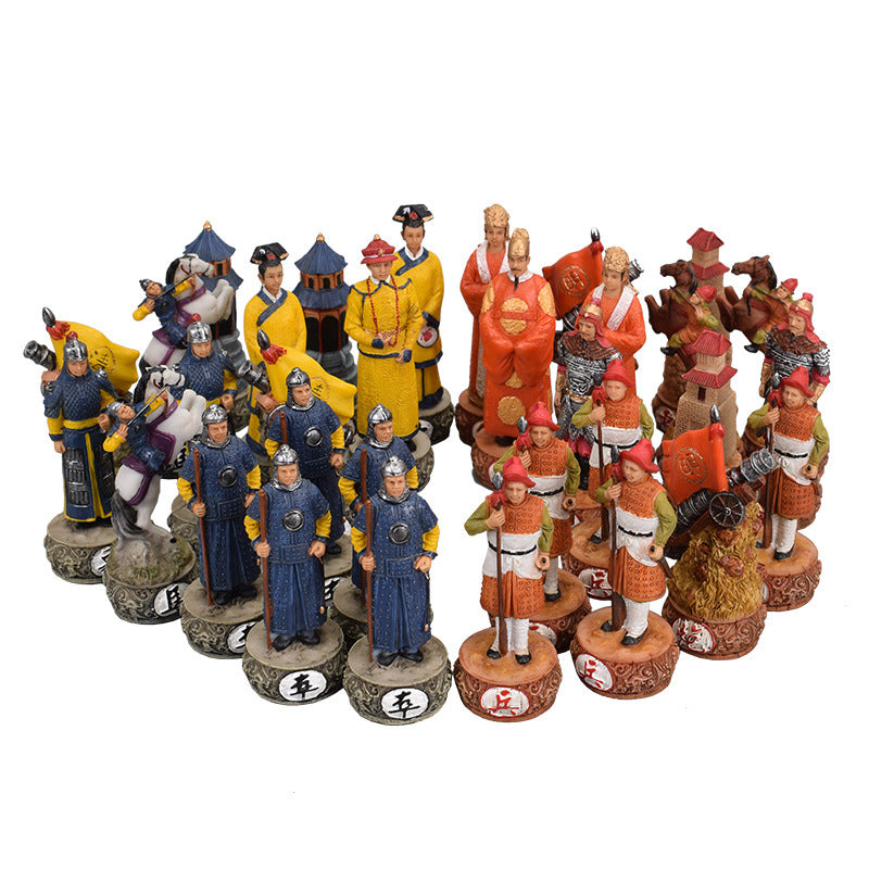 Qing & Ming Figurine Chinese Chess Set by Chop Suey Club - Asian ...