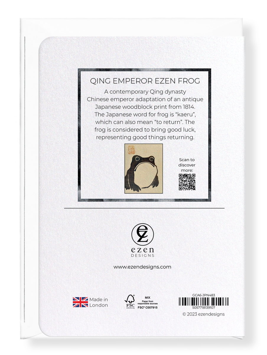 Emperor Ezen Frog Greeting Card - Asian Lifestyle Boutique – CHOP SUEY CLUB