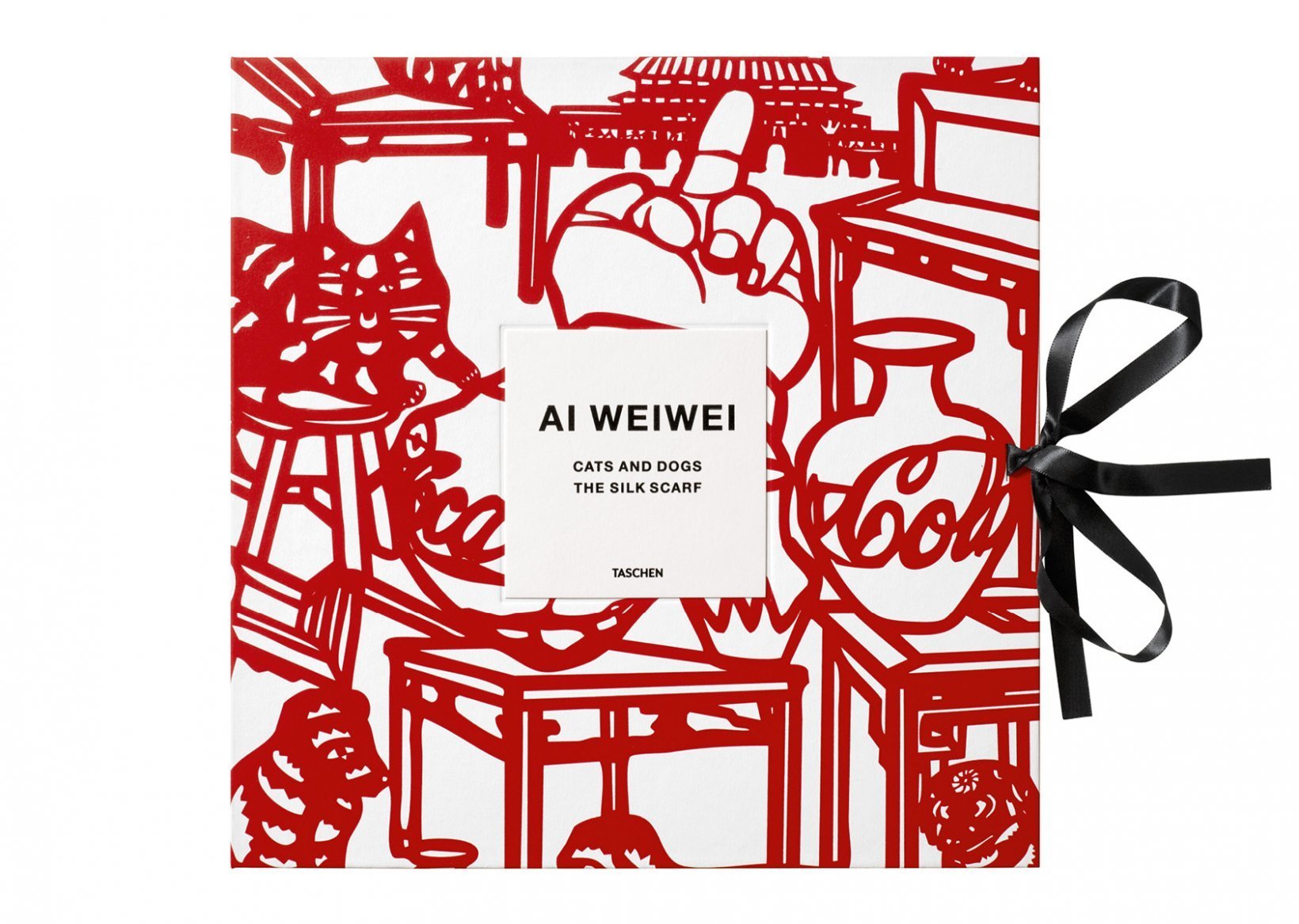 ‘Cats and Dogs’ Silk Scarf by Ai Weiwei - Asian Lifestyle Boutique ...